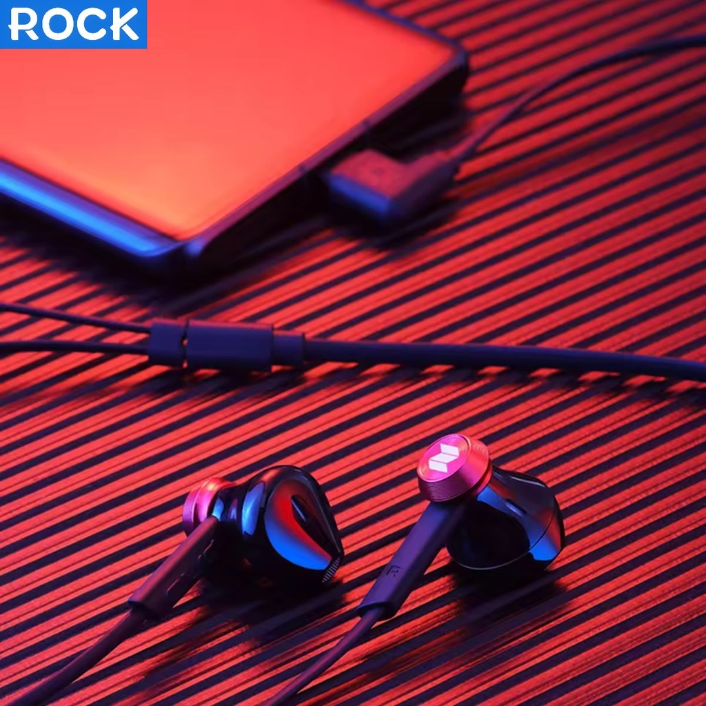 Tai nghe dây chân cắm Type C gaming Rock Space C2 âm thanh stereo cao ...
