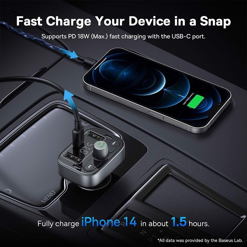 Tẩu Sạc Đa Năng Phát Nhạc Trên Xe Hơi Baseus S-09 Pro Series Car FM ...