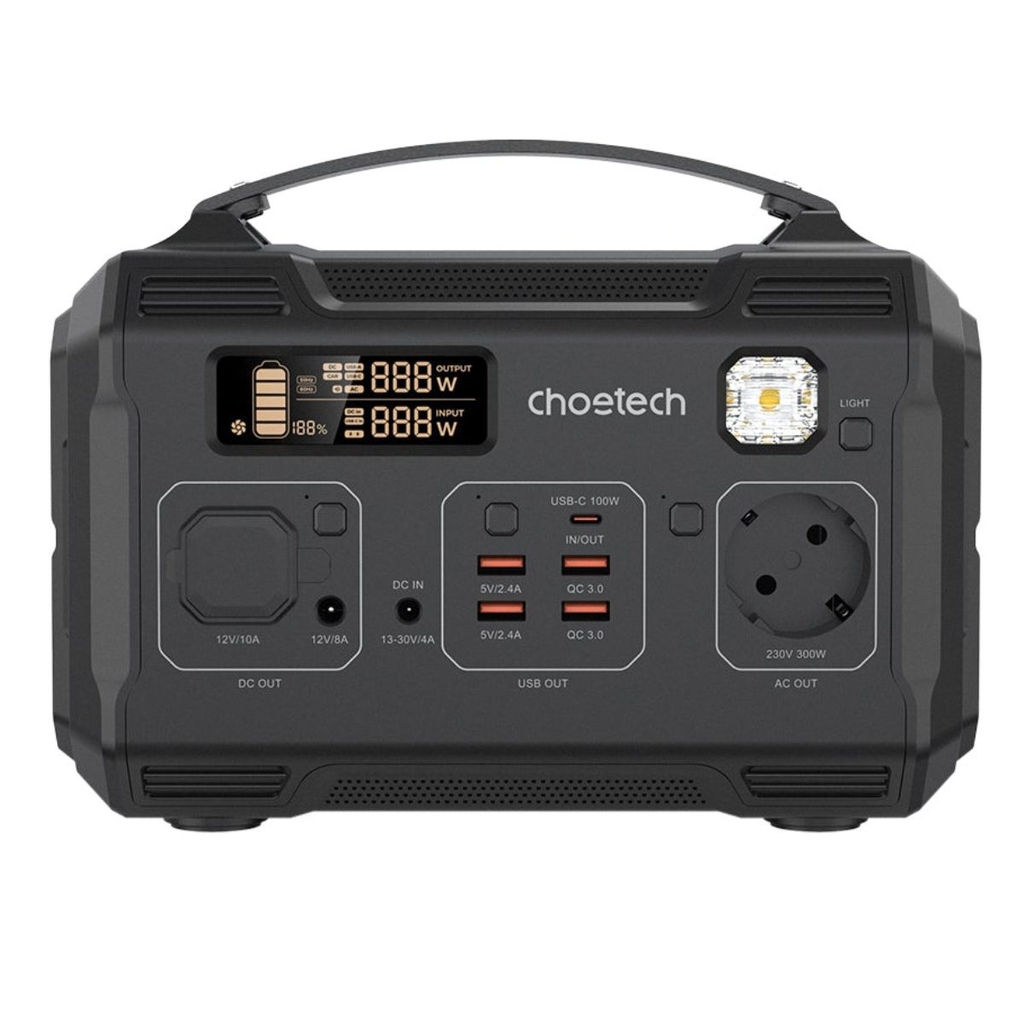 Trạm sạc điện dự phòng di động Choetech BS002-V2 công suất 300w dung ...