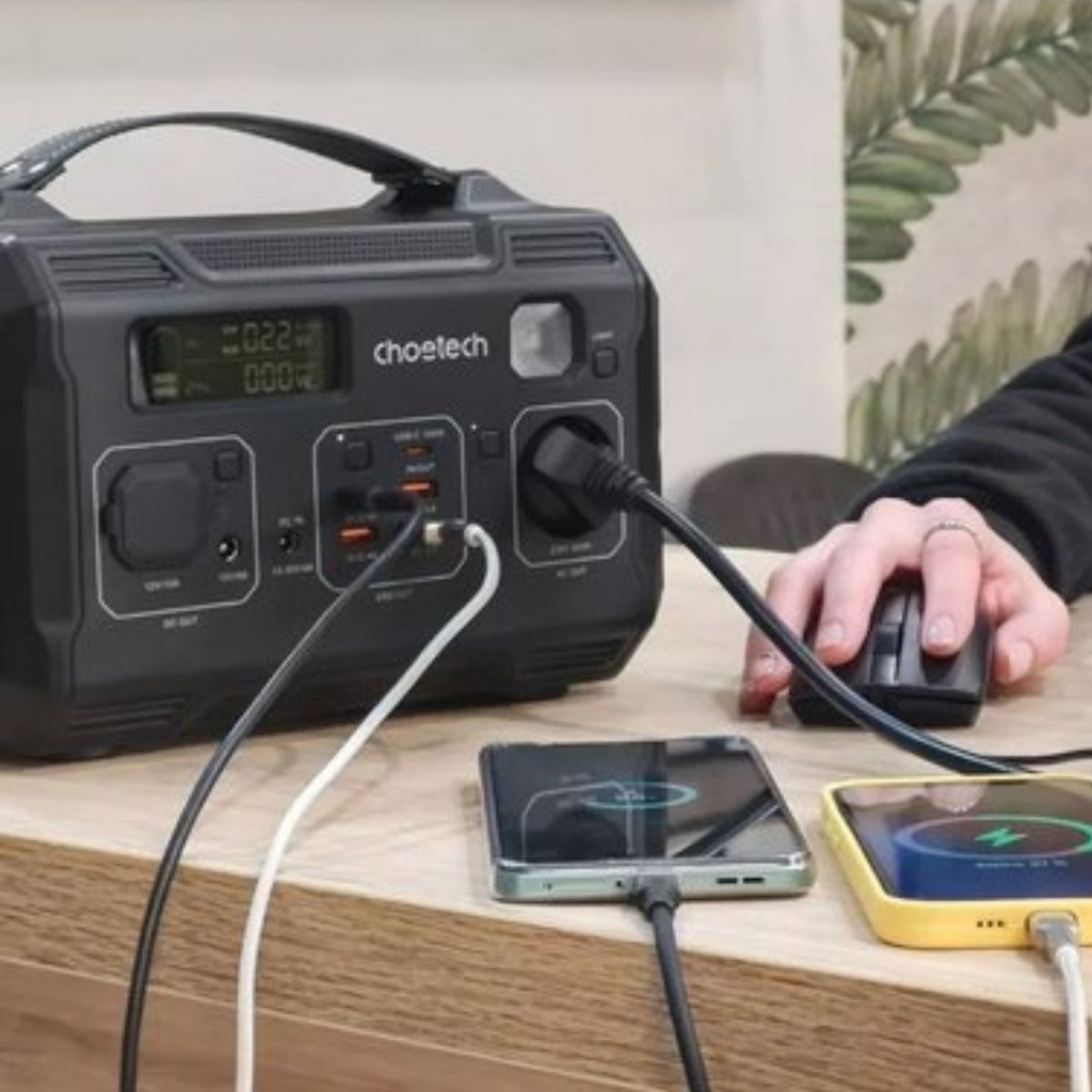 Trạm sạc điện dự phòng di động Choetech BS002-V2 công suất 300w dung ...