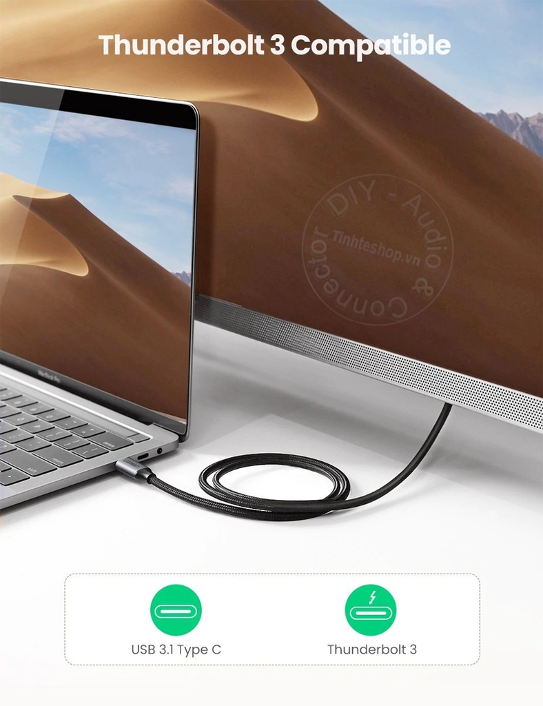 USB type C ra HDMI 4K 1.5 mét Ugreen MM142 50570 - USB-C to HDMI cable ...