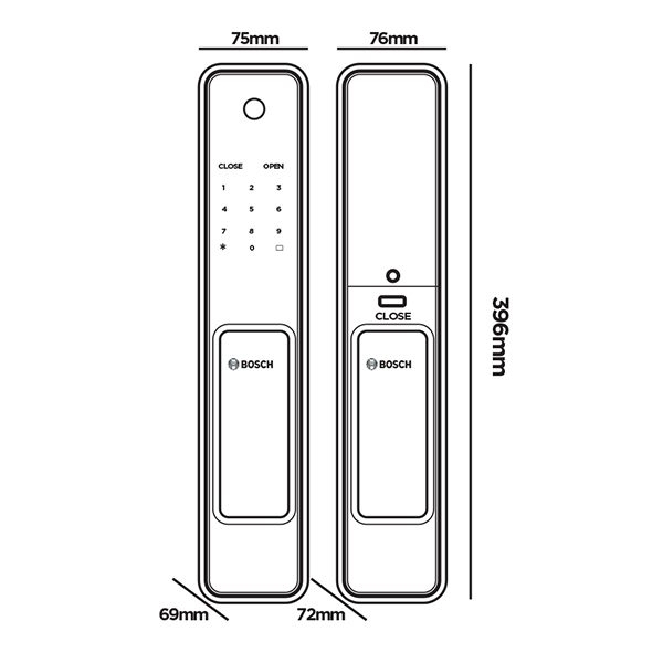 Khóa cửa thông minh Bosch EL 500 EU | Home Best - Thiết bị nhà bếp cao cấp