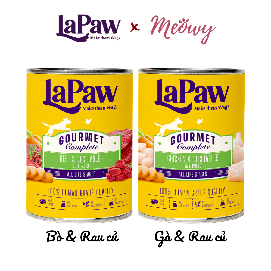 Pate LaPaw cho chó 375gr Meowy Pet Shop