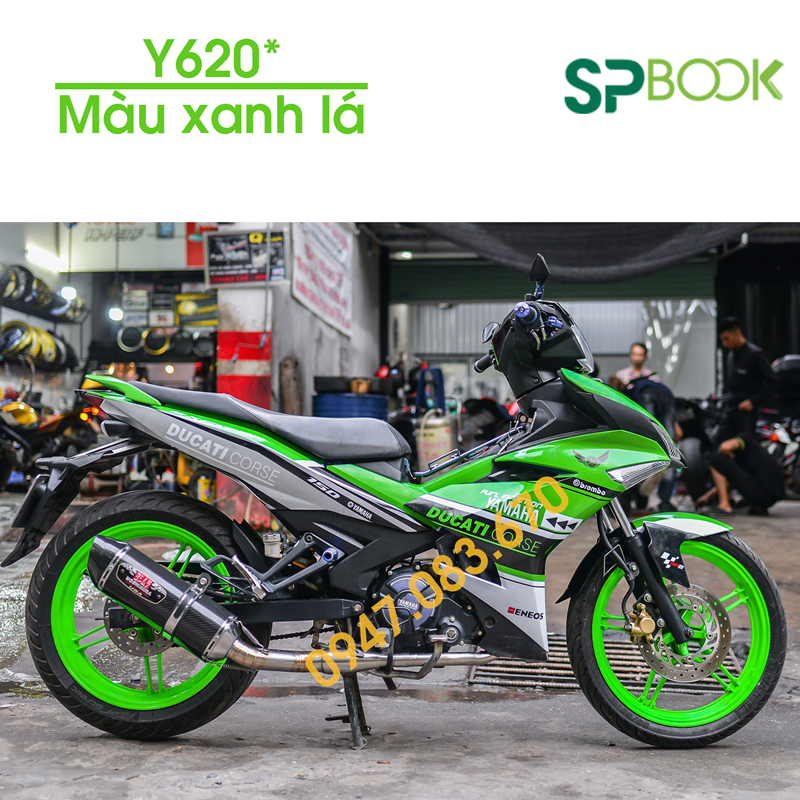 sơn xe máy samurai Y620* MÀU XANH LÁ SPBook - hệ sinh thái học dễ