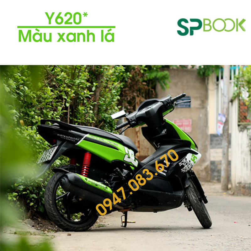 sơn xe máy samurai Y620* MÀU XANH LÁ SPBook - hệ sinh thái học dễ
