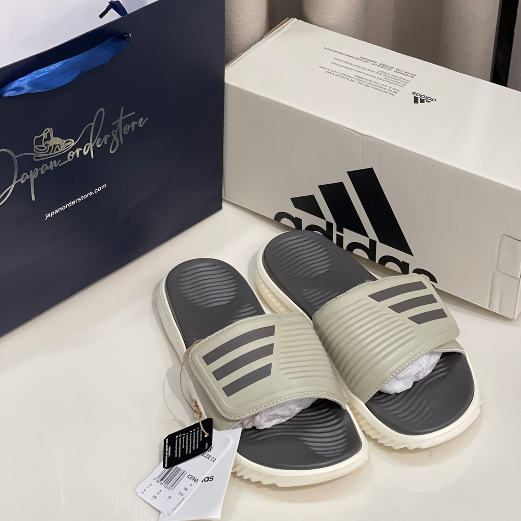 Dép Adidas Alphabounce Slide 2.0 Beige Olive IG5948