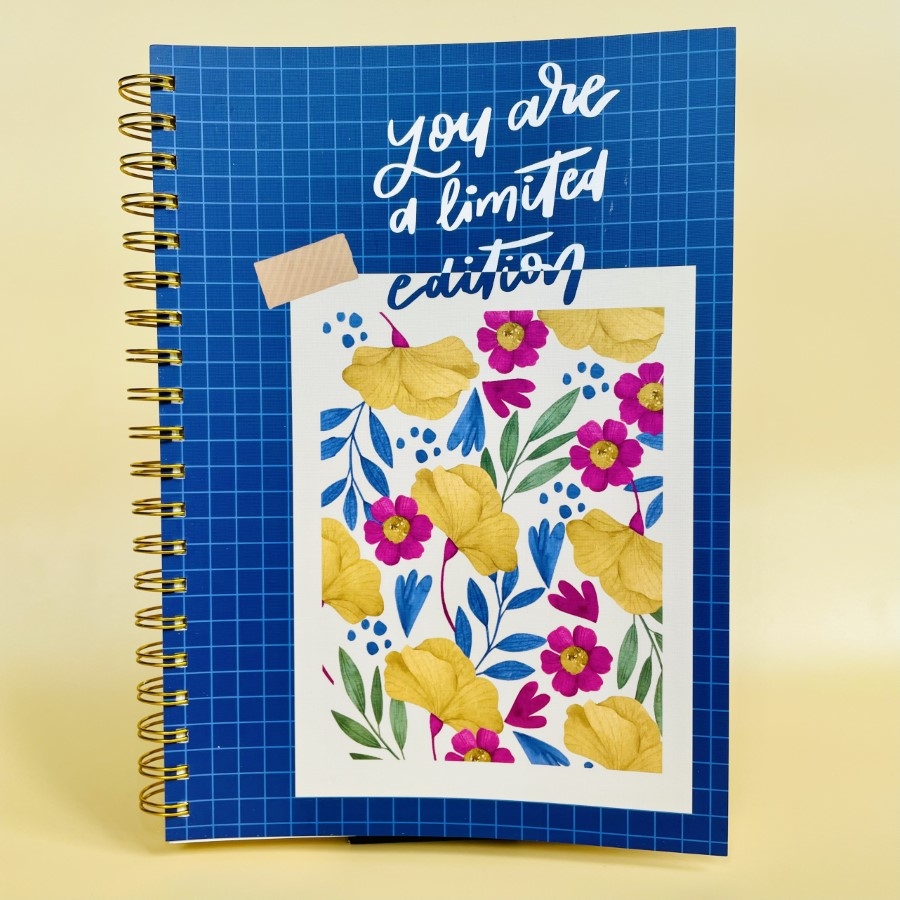 Sổ lò xo A4 kẻ ngang Blueangel SIN-LK (8 mẫu bìa, có ví pocket chia ...