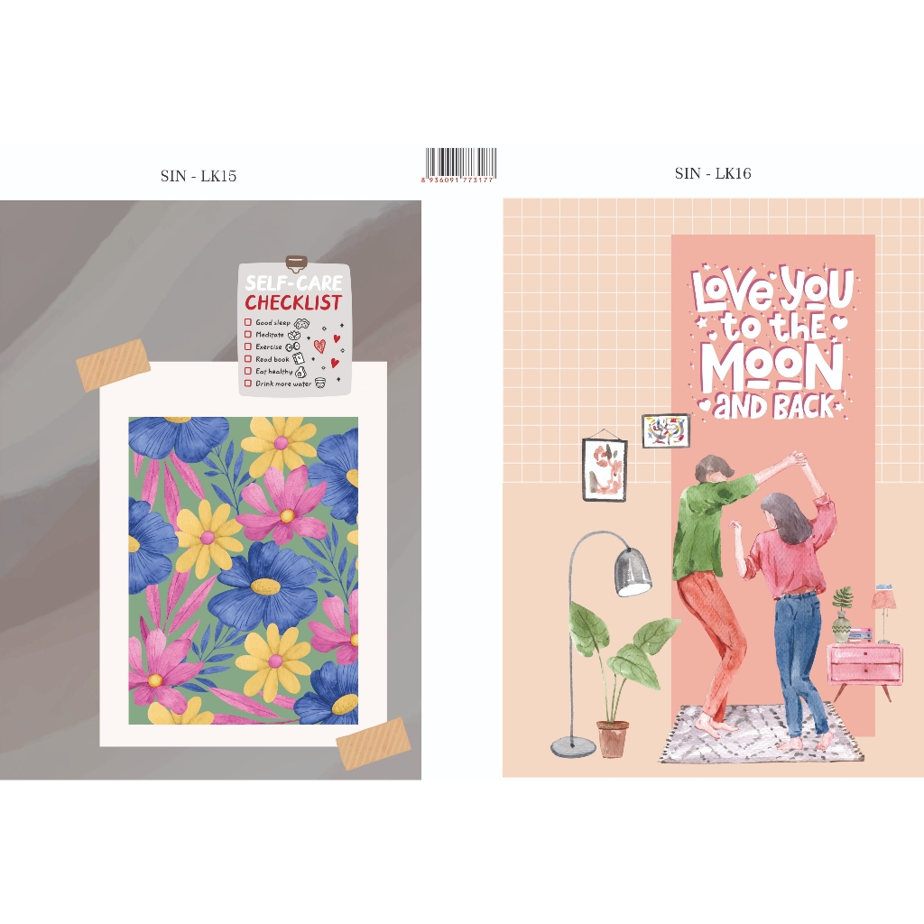 Sổ lò xo A4 kẻ ngang Blueangel SIN-LK (8 mẫu bìa, có ví pocket chia ...