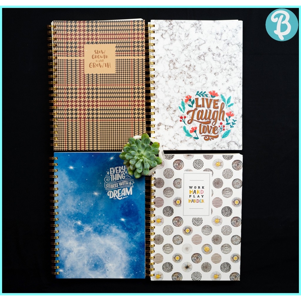 Sổ lò xo A4 kẻ ngang Blueangel SIN-LK (8 mẫu bìa, có ví pocket chia ...