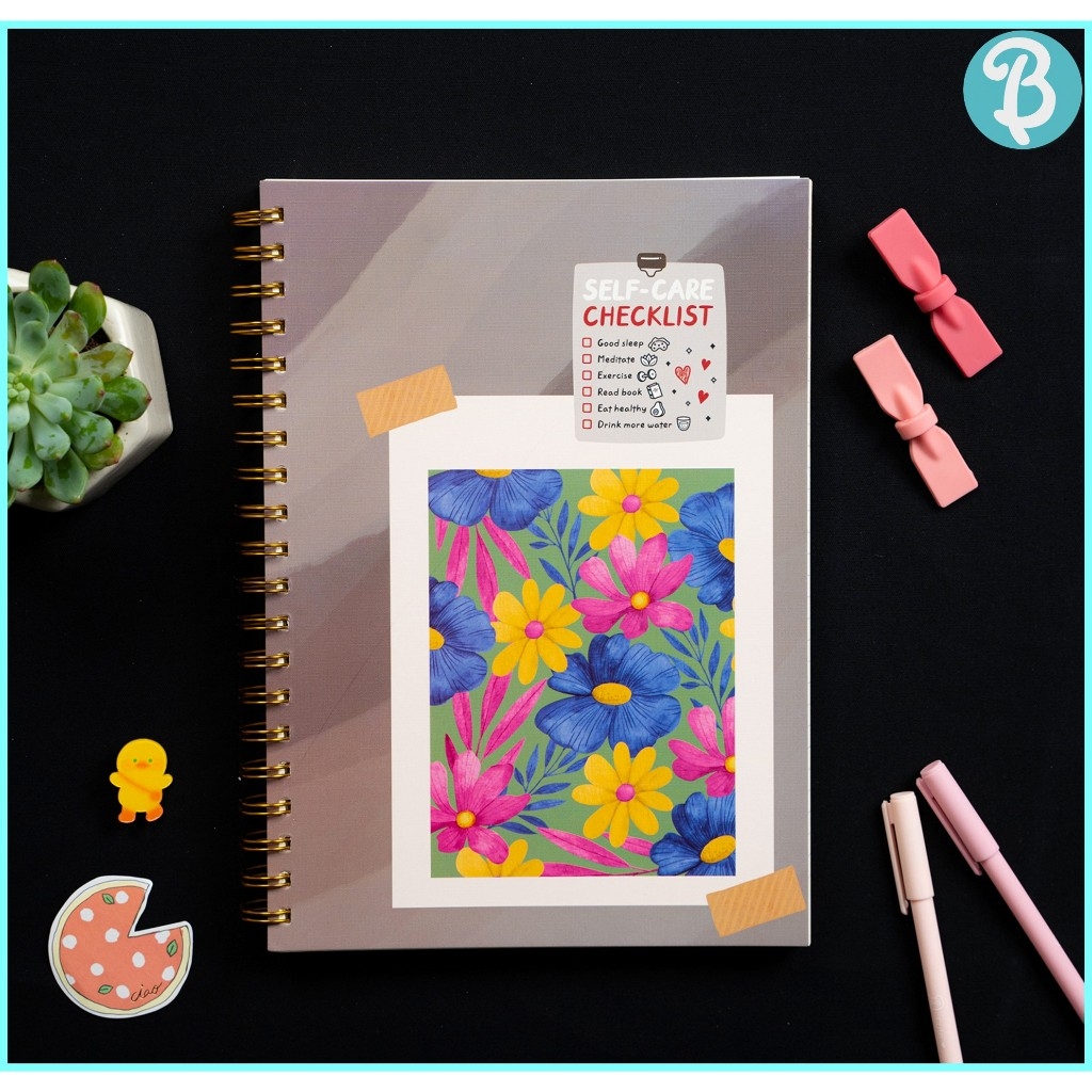 Sổ lò xo A4 kẻ ngang Blueangel SIN-LK (8 mẫu bìa, có ví pocket chia ...