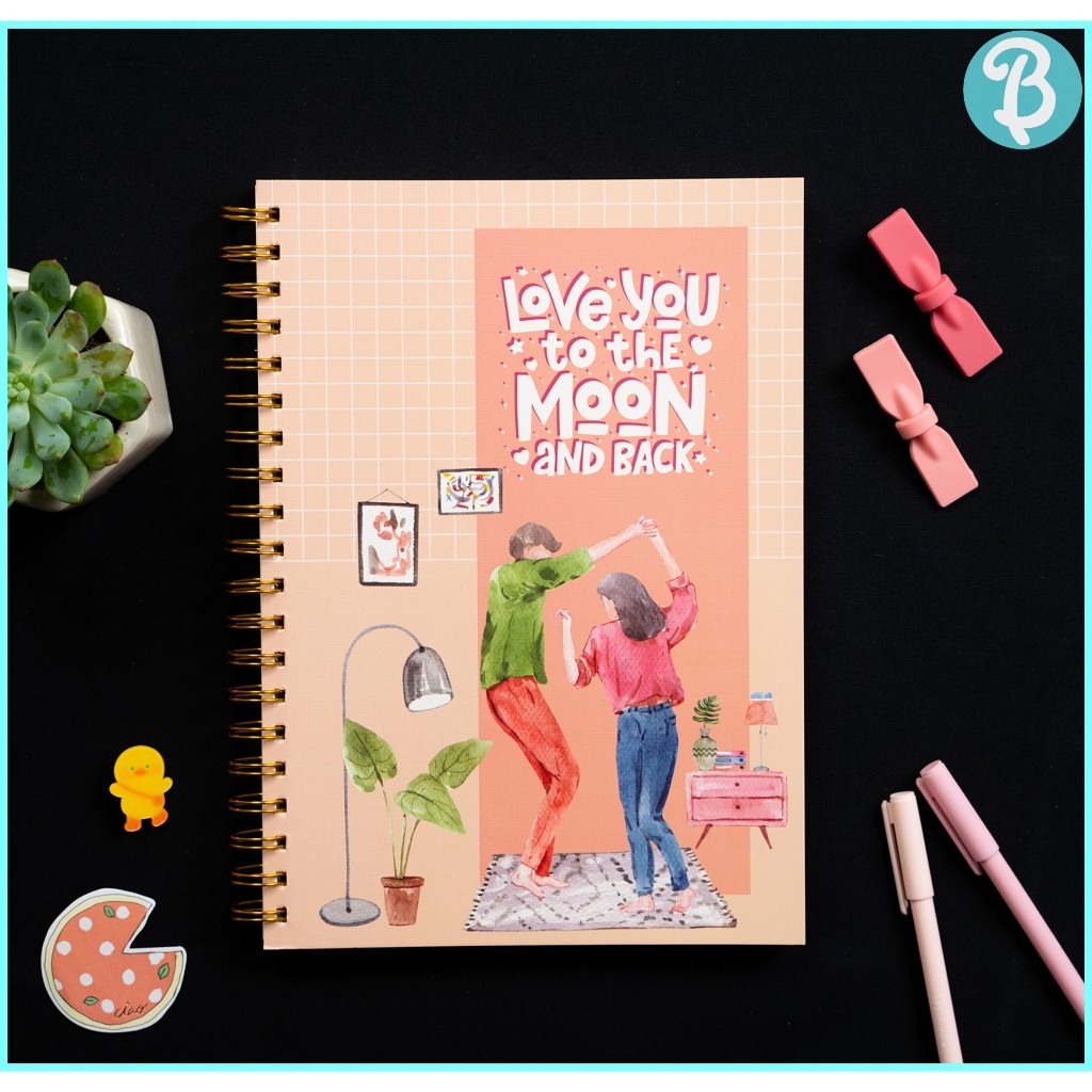 Sổ lò xo A4 kẻ ngang Blueangel SIN-LK (8 mẫu bìa, có ví pocket chia ...