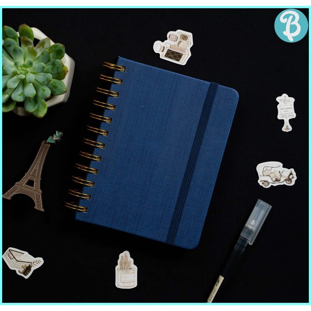 Sổ lò xo A6 bìa da cao cấp PER-LP (4 loại ruột) - PAPERISTA Notebook