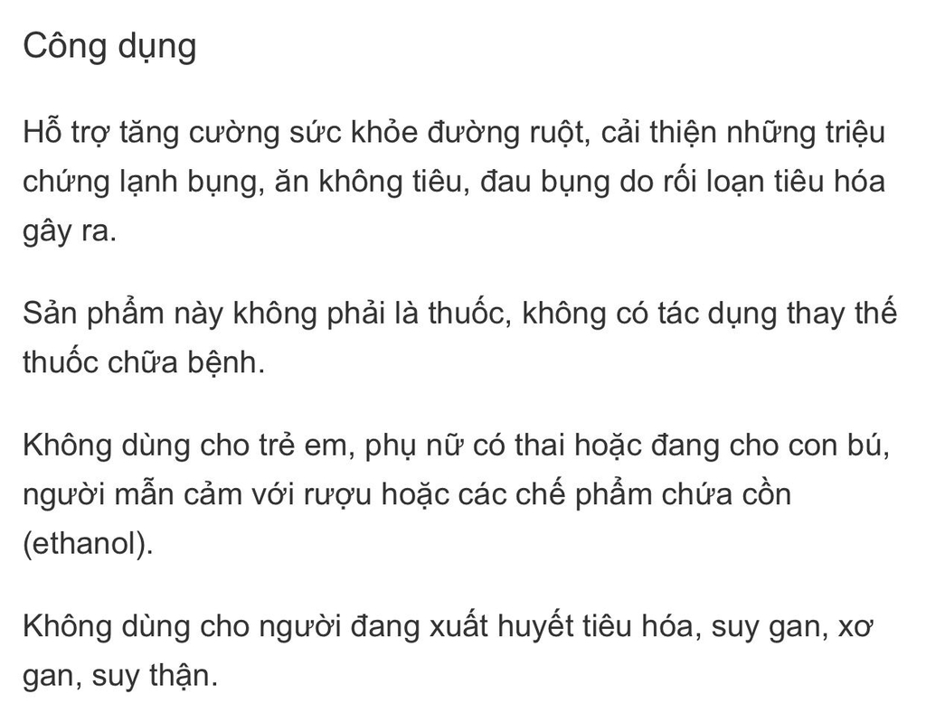 Dung Dịch Uống Con Rồng