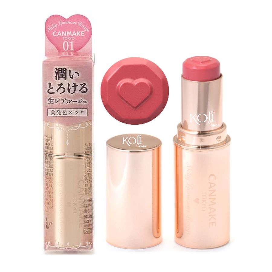 Son dưỡng môi Canmake Melty Lumina Rouge Lipstick 3.8g - 01 Sweet Pink