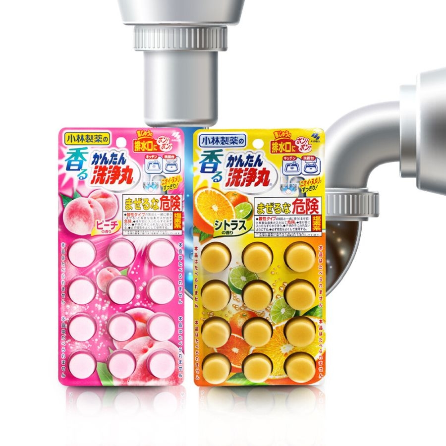 Viên thông tắc đường ống, bồn cầu Kobayashi vỉ 12 viên