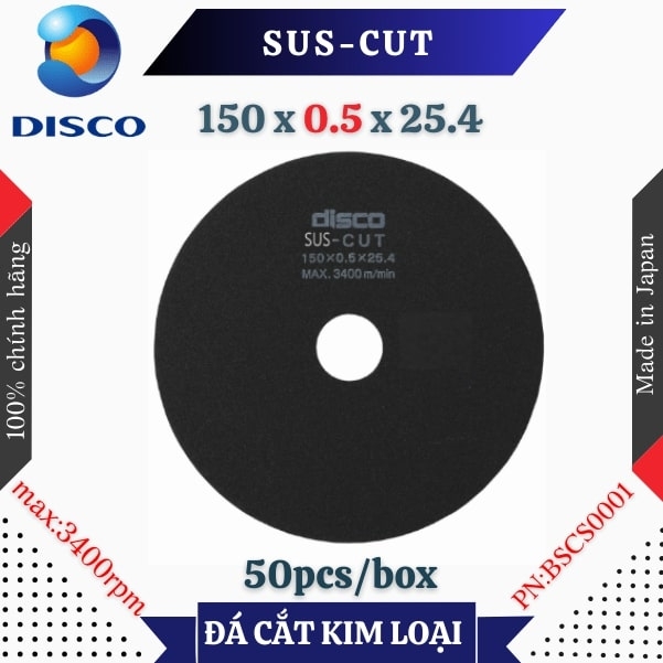 Đĩa cắt kim loại Disco SUS-CUT size 205 x 0.8 x 25.4 (mm) | Công ty ...