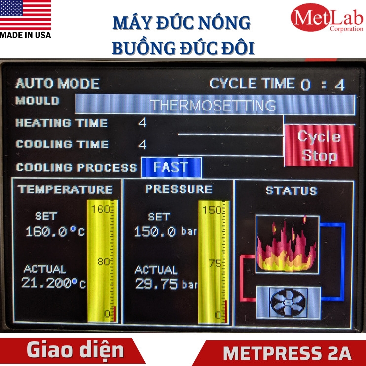Máy đúc mẫu nóng Metpress 2A (Dual) | Công ty TNHH TMDV IST