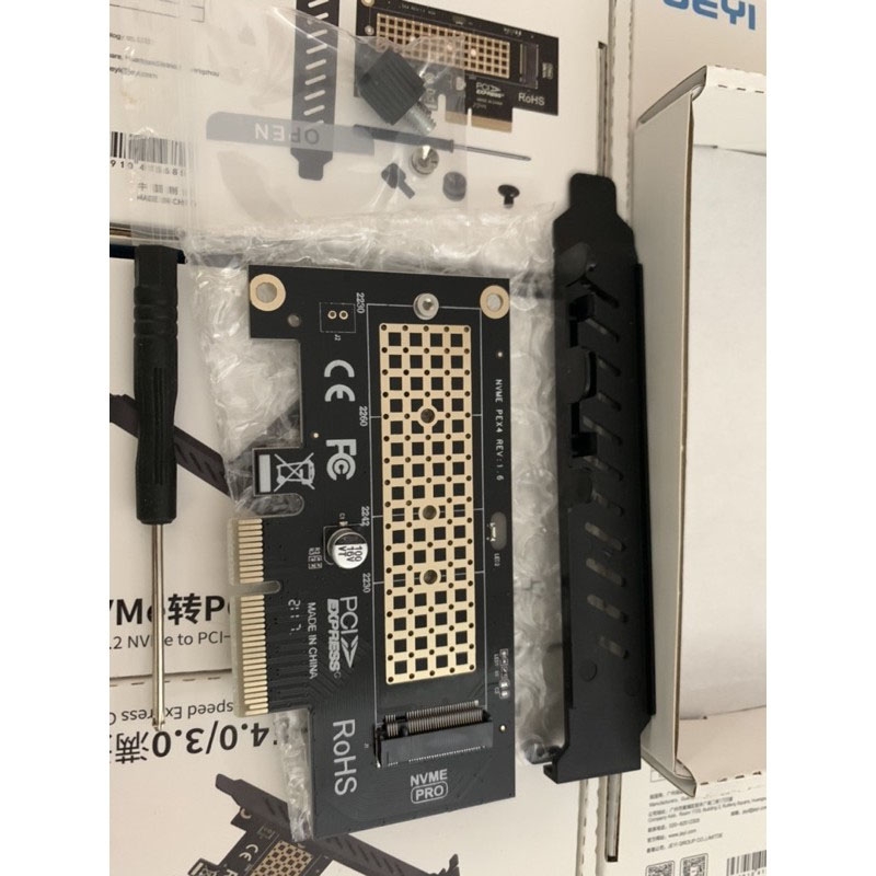 Card gắn SSD M2 NVMe PCIe 2280 sang PCI-E 4X SK4 - BK38