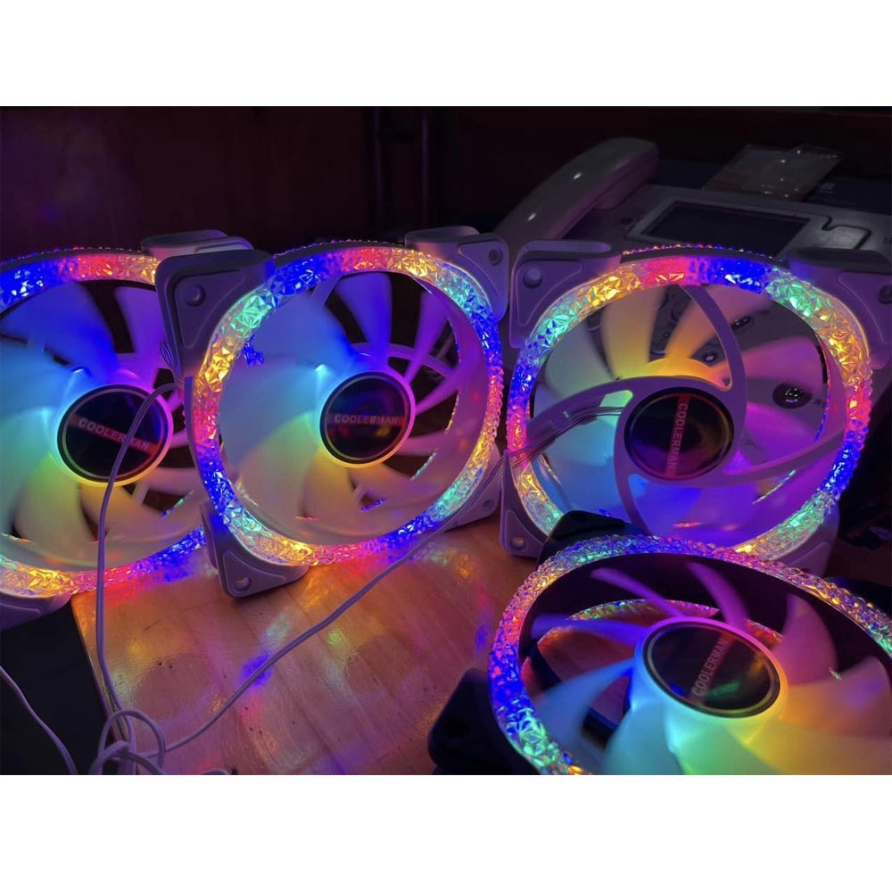 Fan Case Led RGB COOLERMAN X1 - BK38