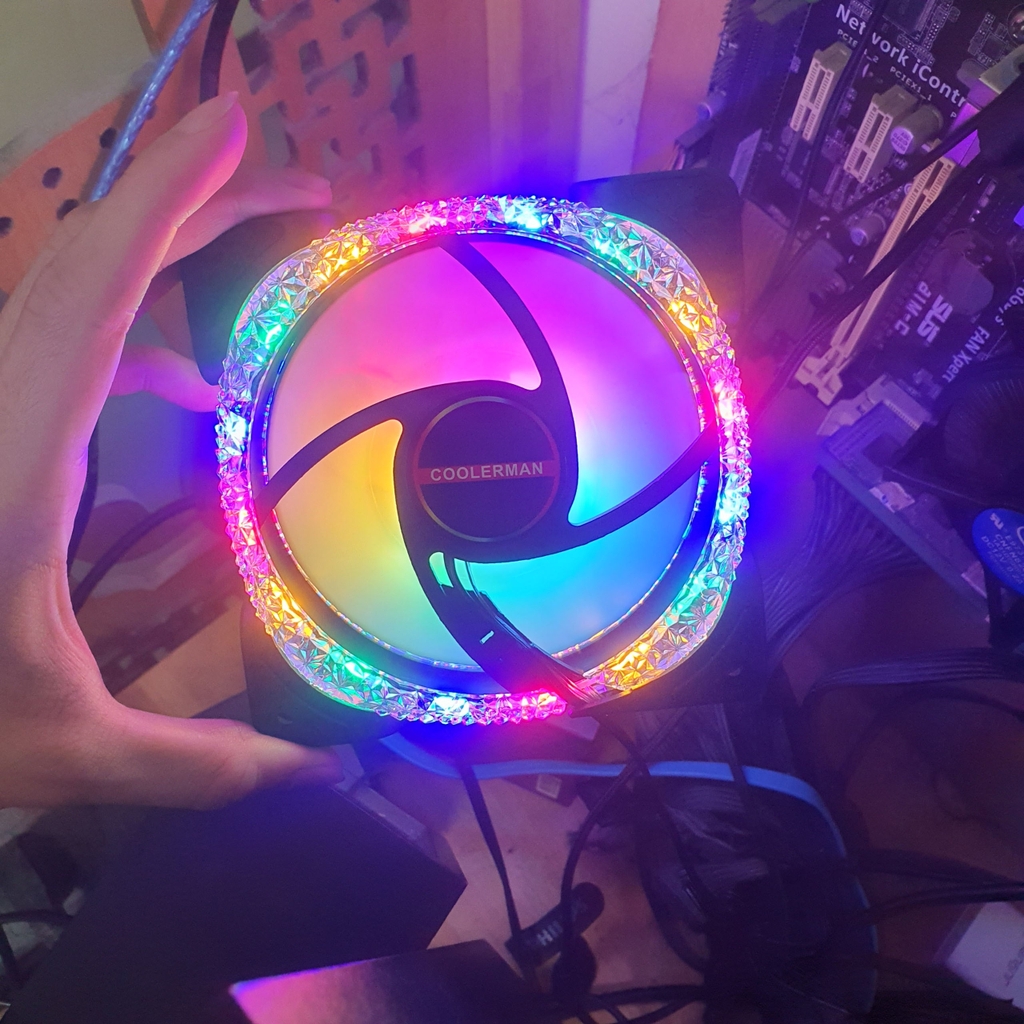 Fan Case Led RGB COOLERMAN X1 - BK38