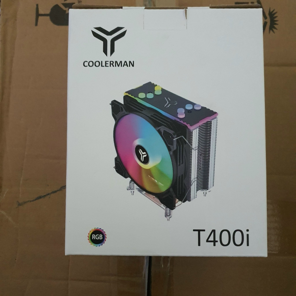Tản nhiệt khí CPU COOLERMAN T400i LED RGB - BK38
