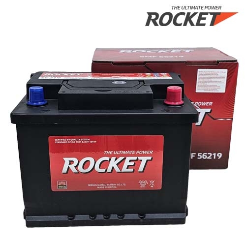 ẮC QUY ROCKET SMF 56219, 12V-62AH | CÔNG TY TNHH ẮC QUY GIA PHÁT