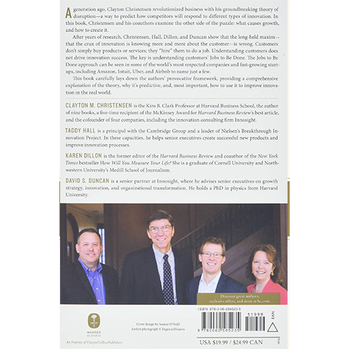 Competing Against Luck: The Story of Innovation and Customer Choice