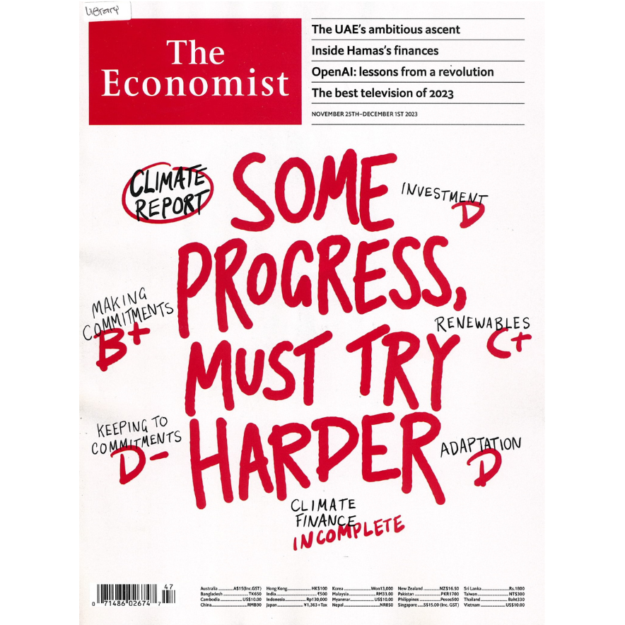 The Economist - Climate report: Some progress, must try harder