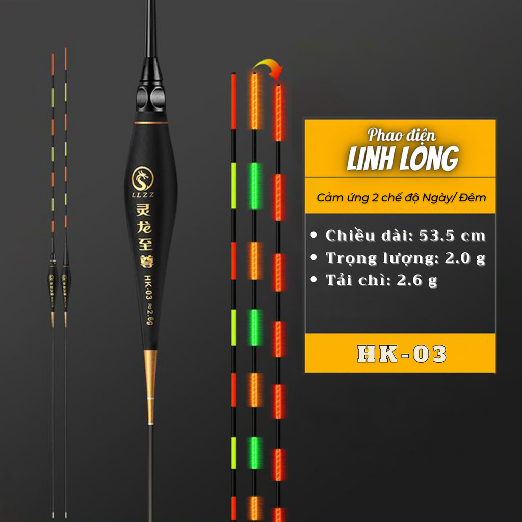 Phao điện cảm ứng ngày đêm Linh Long HK | Ngọc Biển Fishing
