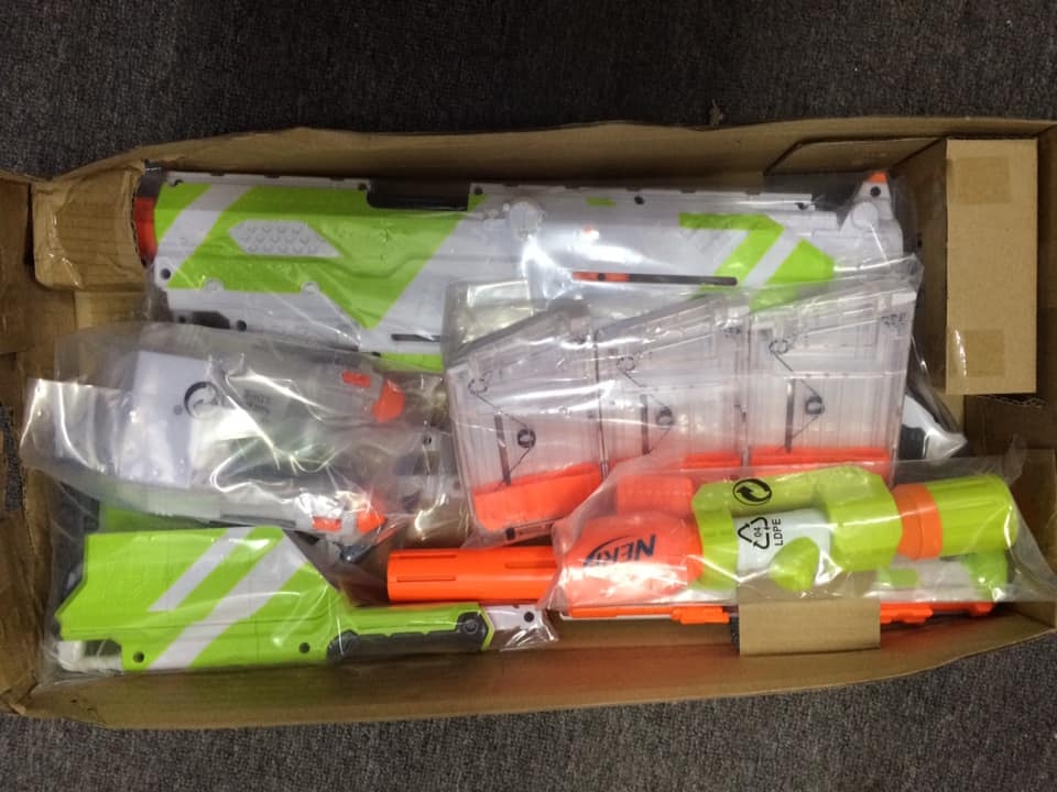 Nerf Longstrike Modulus Toy Blaster with Barrel Extension, Bipod ...