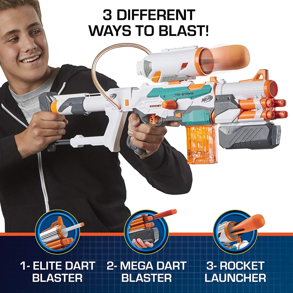 Nerf Modulus Tri-Strike Blaster Nerf - Sản phẩm chính hãng, giao hàng toàn quốc