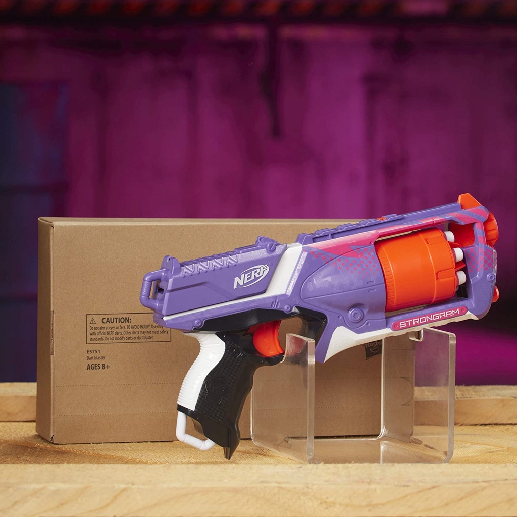 NERF Strongarm N-Strike Elite Toy Blaster - Slam Fire ,Purple Nerf ...