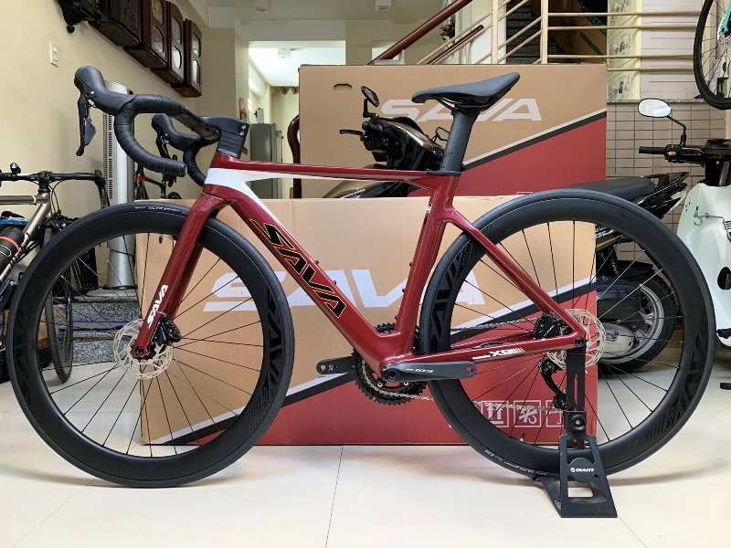 Xe đạp đua SAVA X9-7 2024 - Khung, vành Full Carbon, Full group Shimano ...