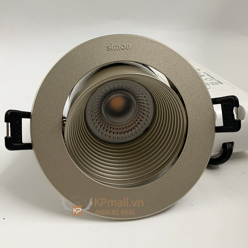 Mặt viền đèn LED chiếu điểm Spotlight KC1 màu SâmPanh Simon N0424-0394 ...