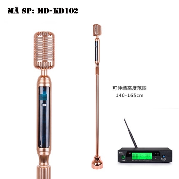 Micro đứng không dây karaoke MDKD cao cấp