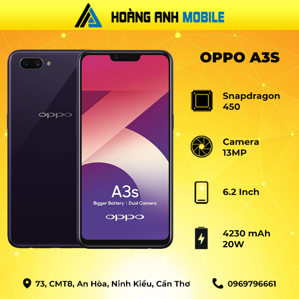 OPPO A3S- 2.16GB (Thanh Lý)