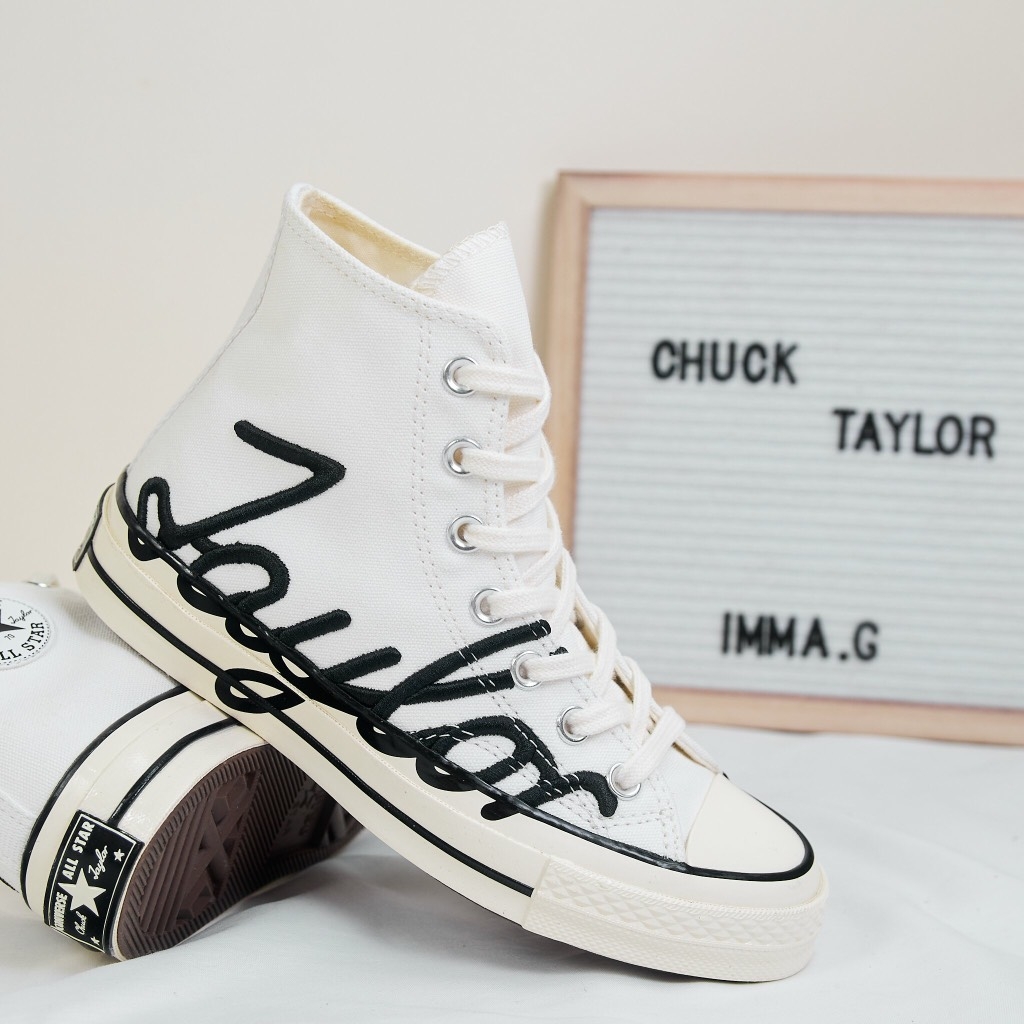 GIÀY CONVERSE 1970s “CHUCK TAYLOR” SIGNATURE WHITE HI - 167696c