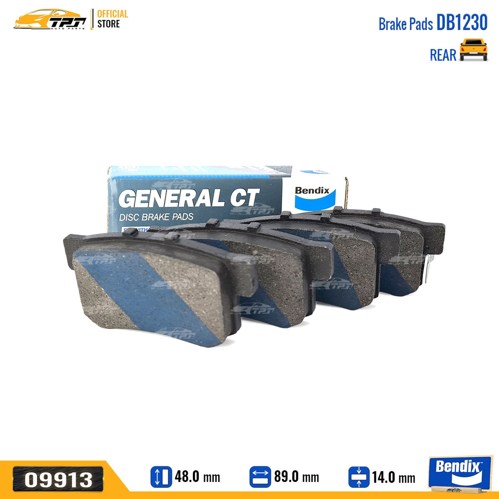 DB1230 | Bố Thắng / Má Phanh SAU Honda CIVIC 16- Bendix - USA