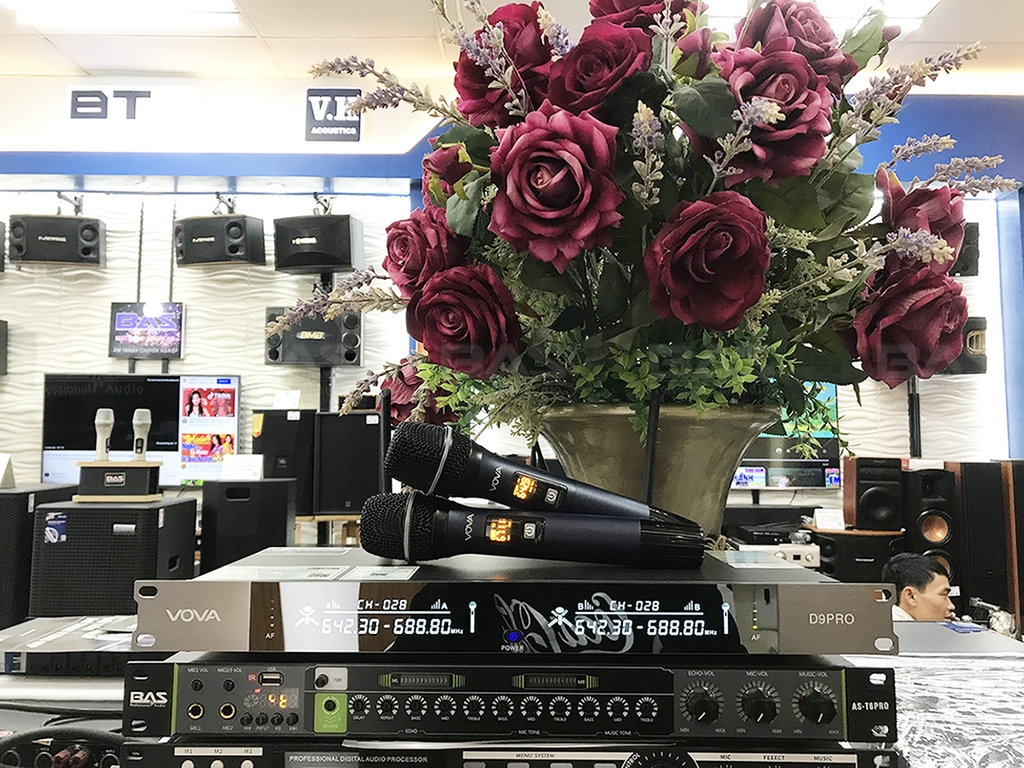 Micro Vova D9 Pro Mic Không Dây Giá Rẻ Phù Hợp Với Mọi Dàn Karaoke