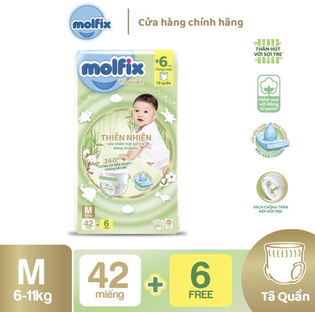 Tã quần MOLFIX M42 | Hệ thống 2S-mart