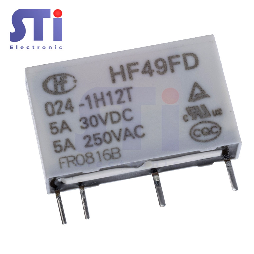 Relay 24V5A HF49FD-024-1H12T chính hãng | STI ELECTRONIC