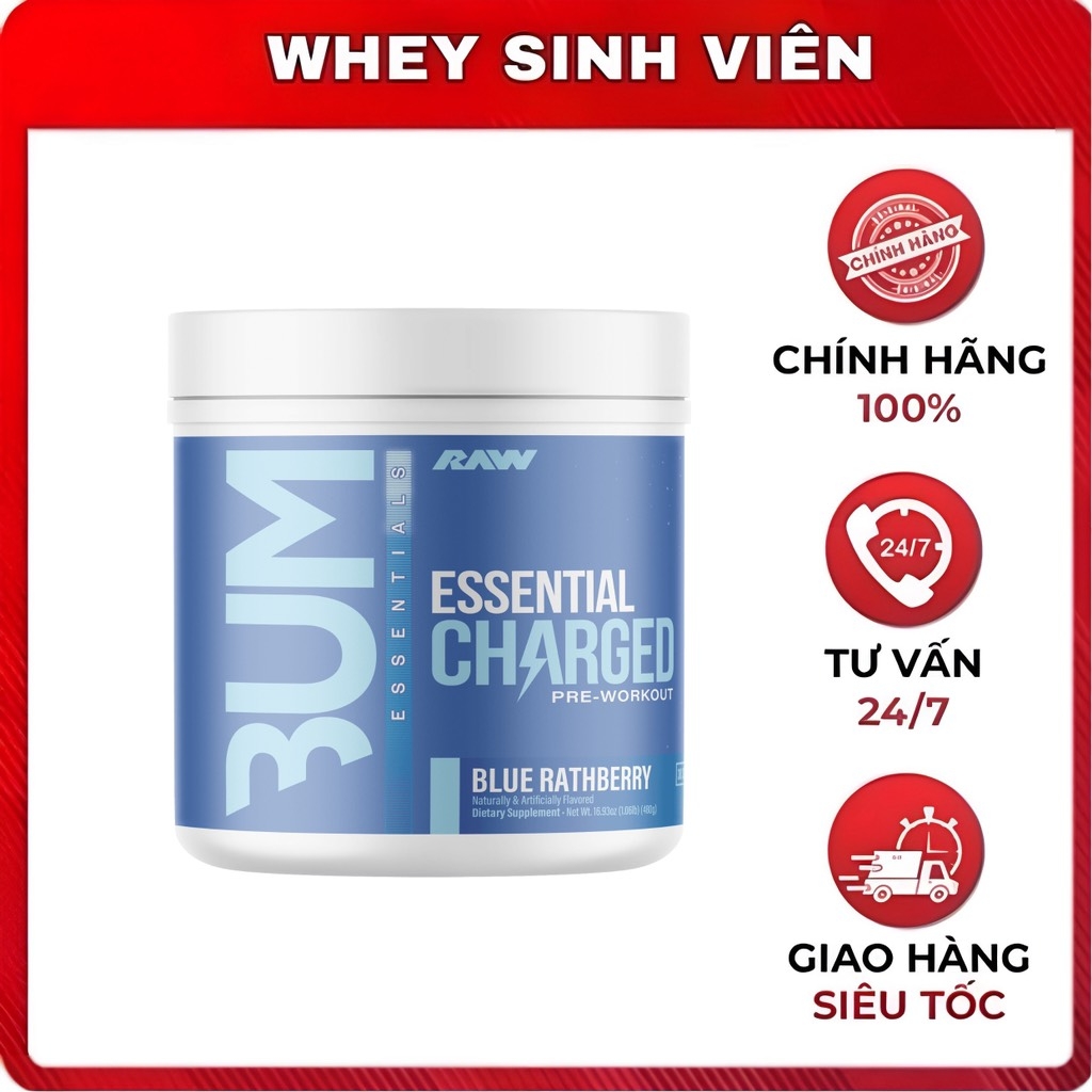 CBUM Essential Charged Pre - Workout | wheysinhvien