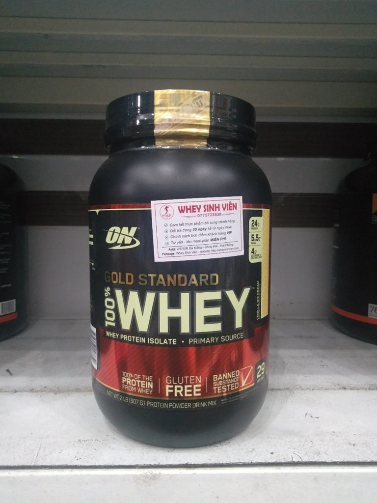 ( 5 lbs ) Whey Gold Standard (74 lần dùng) | wheysinhvien