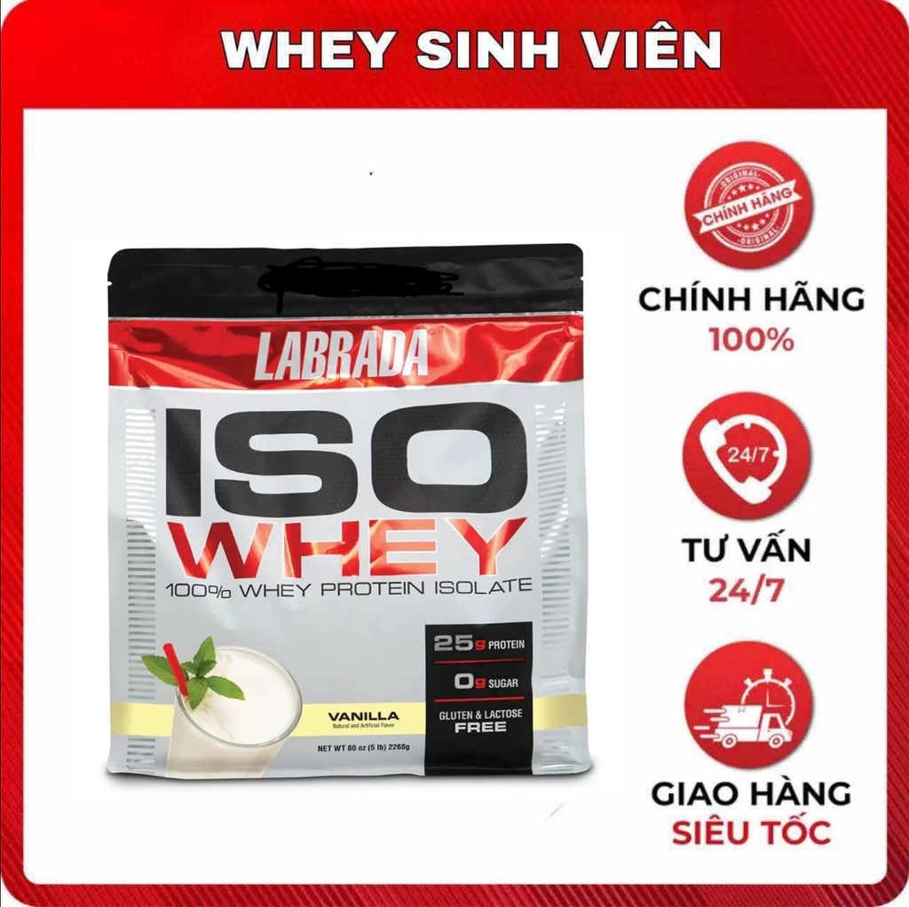 Labrada ISO Whey (71 lần dùng) - 5 lbs | wheysinhvien