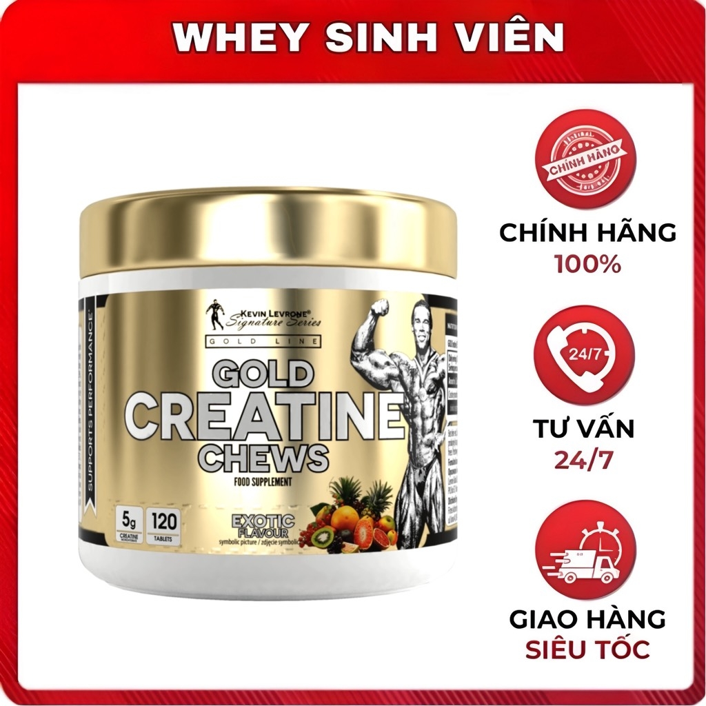 Gold Creatine Chews - 120 viên | wheysinhvien