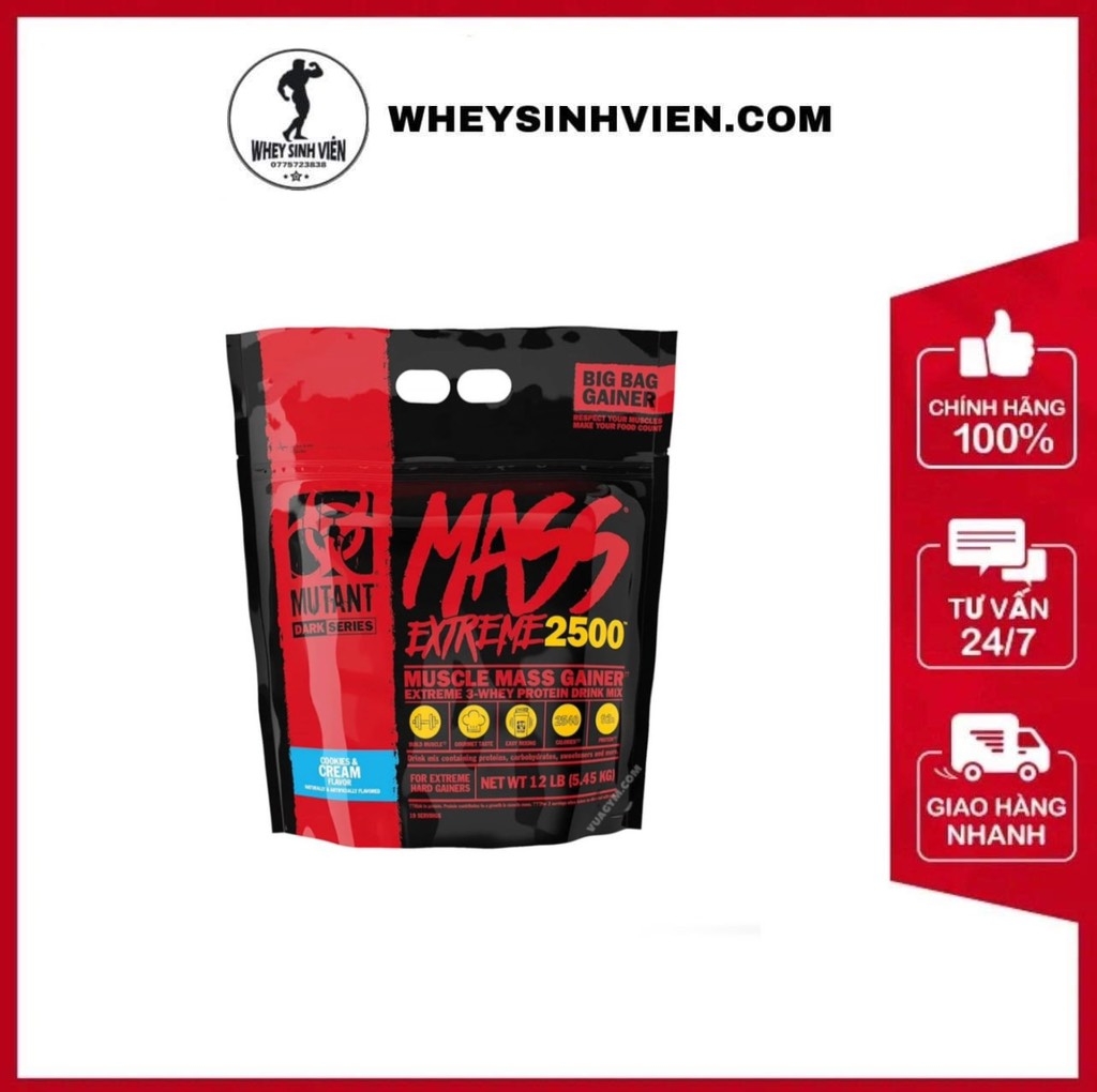 Mutant Mass Extreme 2500 - 5,45kg | wheysinhvien