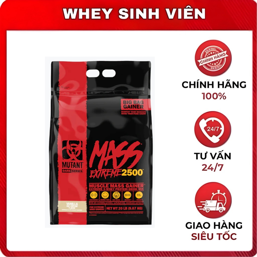 Mutant Mass Extreme 2500 - 20lbs (9.07kg) | wheysinhvien