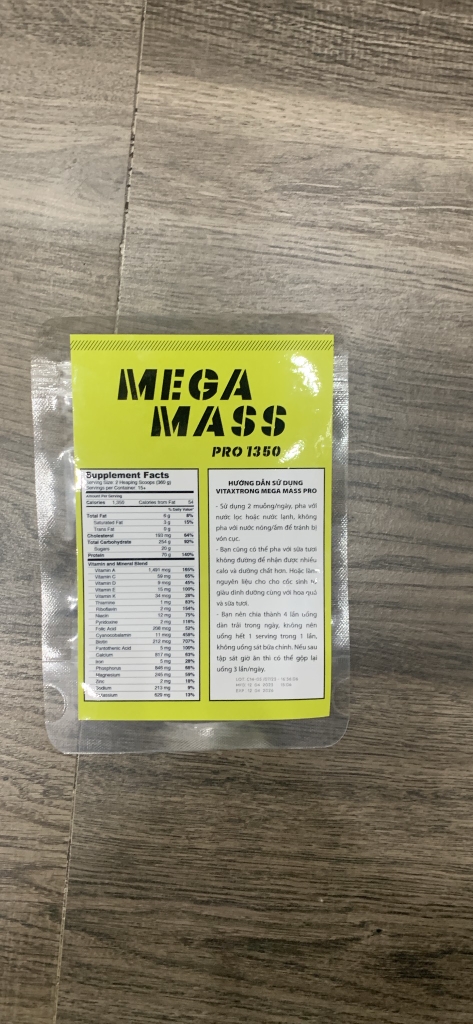 Sample Mega Mass | wheysinhvien
