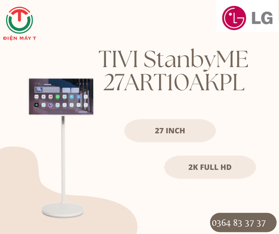 Tivi LG StanbyME 2K 27 inch 27ART10AKPL | Điện Máy T