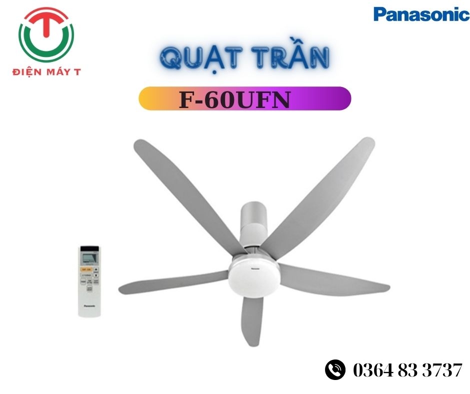 Quạt trần 5 cánh Panasonic F-60UFN | Điện Máy T